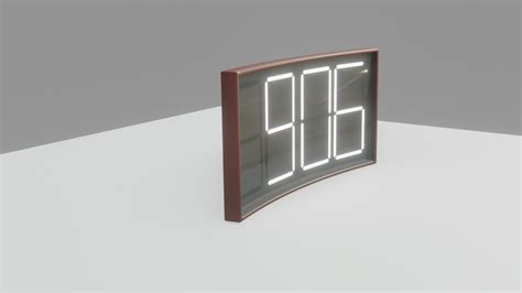 3d Animated Digital Clock Model Turbosquid 1947423