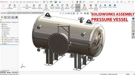 Design Of Pressure Vessel In Solidworks Solidworks Assembly In 2024 Solidworks Design Vessel