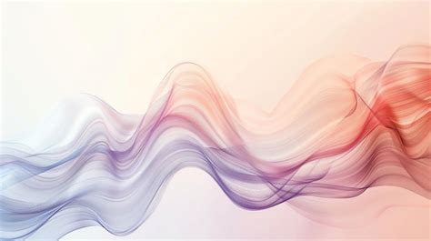 Abstract Background Of Soft Flowing Waves In Blue And Pink Hues Premium Ai Generated Image