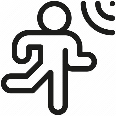 Security Sensor Detector Motion Sensor Motion Infrared Detection Icon Download On Iconfinder