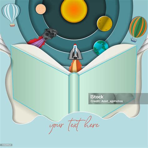 종이 컷 스타일의 엽서 과학의 빛이 오는 열린 책 국제 문맹 퇴치의 날 0명에 대한 스톡 벡터 아트 및 기타 이미지 0명 3차원 형태 Educational