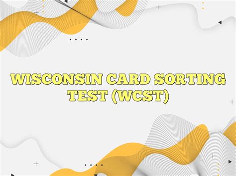 Wisconsin Card Sorting Test Wcst Definition And Meaning