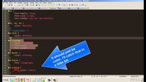 Style An Html5 1 Column Template Part 4 Finishing Touches Youtube