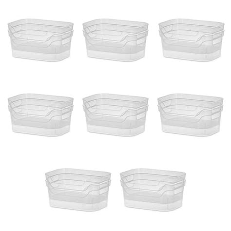 Sterilite 15 Qt Storage Bin With Carry Handles 16 Pack 8 X 13338608