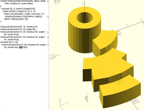Free Stl File Openscad Simple Hollowed Cylinder And Sector Of It 👽 Scad・design To Download Free Stl File Openscad Simple Hollowed Cylinder And Sector Of It 👽 Scad・design To Download
