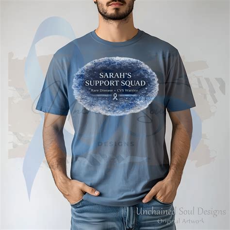 Sarahs Support Squad Cvs Awareness Shirt Unchained Soul Designs