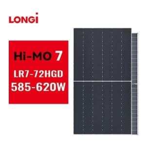Longi Himo7 Series 580W 590W 600W 620W PV Solar Panels Bifacial Half Cell N Type Topcon With