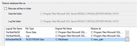 Sql Filestream Setup