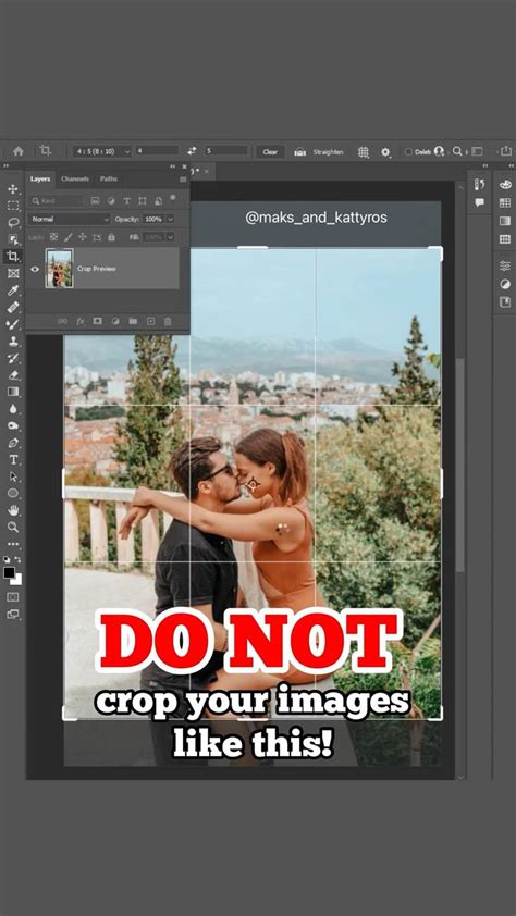 How To Crop Images For Instagram In Photoshop Couple Photography Photography Editing Tutorial
