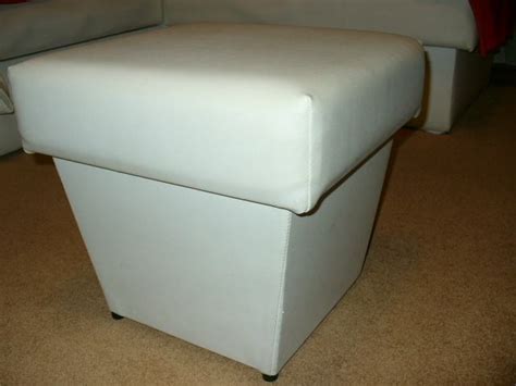 Bijeli Tabure Od Eko Kože