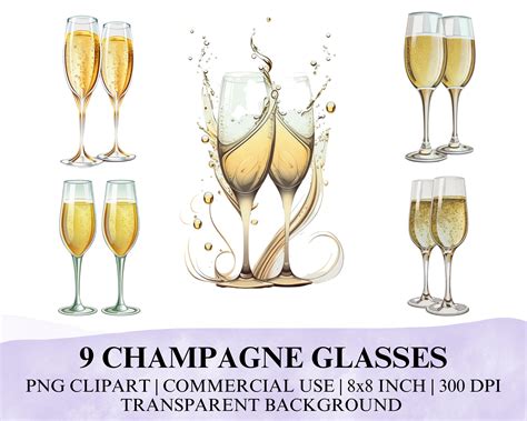 9 Champagne Glasses Png Clipart Clipart Champagne Glass Png Champagne