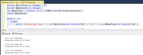 Sql Server Datagrip Showing Prints During A Transaction Database