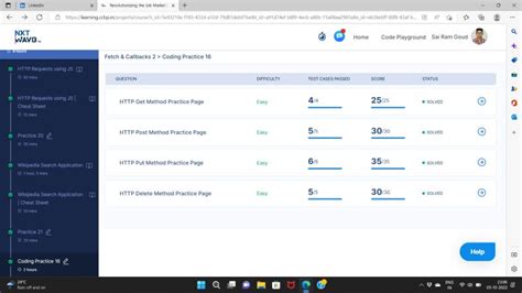 Day58 Ccbp Ccbpian Nxtwave 100daysofcodechallenge Sairam Goud