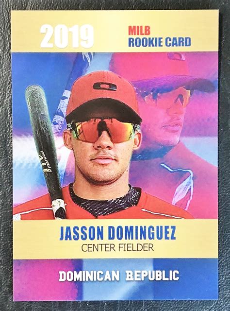 Rookie Phenoms Jasson Dominguez Rookie Custom Card Mint Etsy Uk