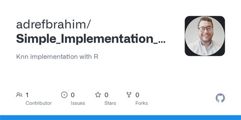 Github Adrefbrahimsimpleimplementationknn Knn Implementation With R