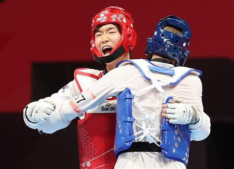 박우혁 태권도 남자 80㎏ 결승서 금메달 발차기