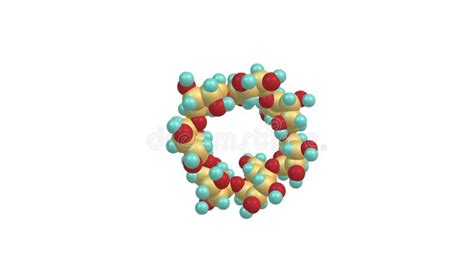 Cyclodextrin Molecule Rotating Video Full Hd Stock Video Video Of Scientific Textiles 300111509