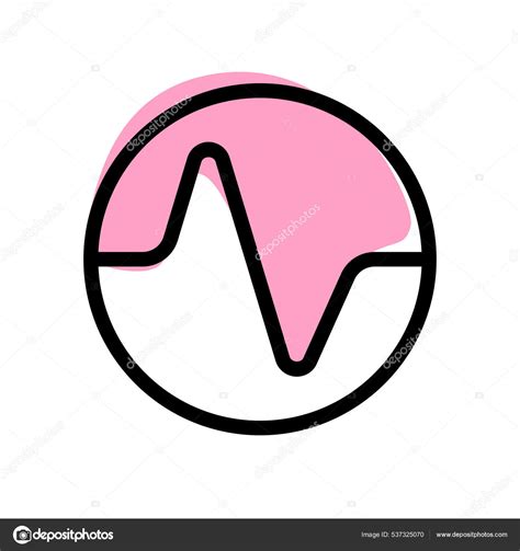 Variable Transverse Wave Graph Performance Analysis Curve Stock Vector