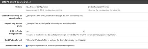 DHCP6 Prefix Delegation med Telia og pfSense Bredbånd og andre internett tilkoblinger