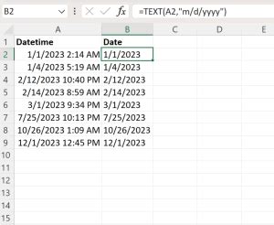 How To Convert Datetime To Date In Excel
