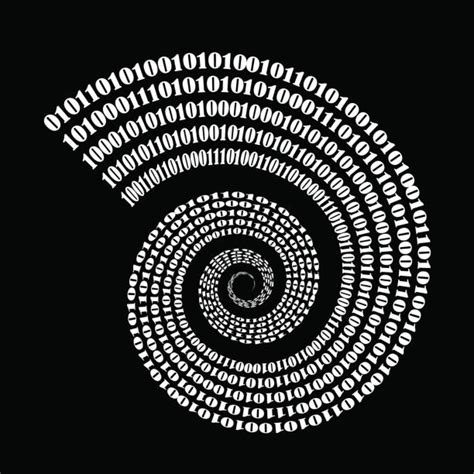 binary code swirl illustrations royalty free vector graphics and clip