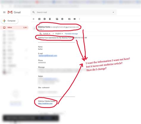 can we delete mobirise text and web page link in the mail forms