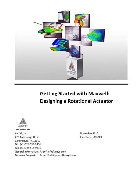 Pdf Getting Started With Maxwell Designing A Rotational Actuator