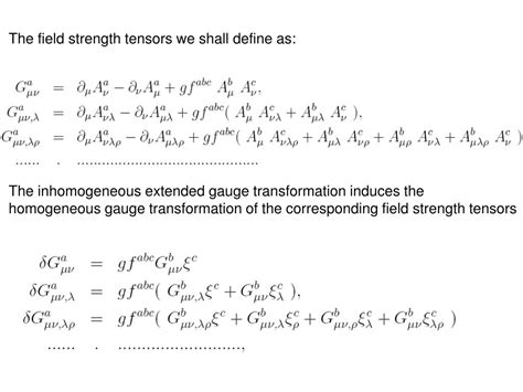 Ppt Non Abelian Tensor Gauge Fields Generalization Of Yang Mills Theory Powerpoint