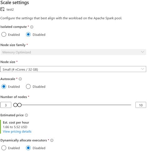 Pyspark Azure Synapse Workspace Error To Many Cores Requested Stack