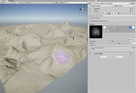 Working With The Terrain Editor Unity Learn