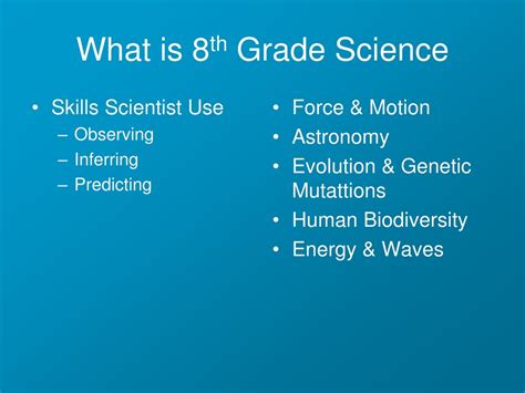 Ppt Exploring 8th Grade Science Skills Powerpoint Presentation Free