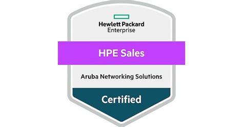 Hpe Sales Certified Aruba Networking Solutions Was Issued By Hewlett… Milan Jokić