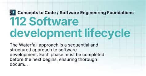 12 Software Development Lifecycle Concepts To Code Software Engineering Foundations
