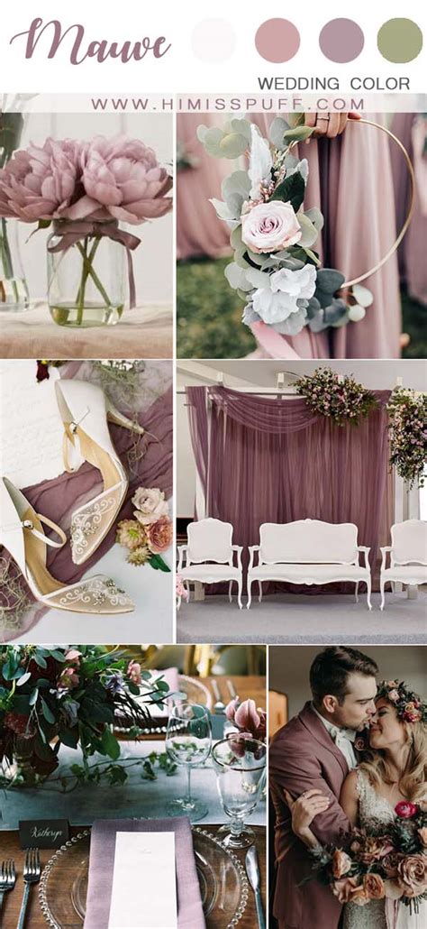 ️ Top 6 Mauve Wedding Color Palettes Hi Miss Puff