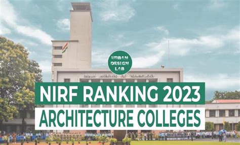 Top Architecture Colleges In India As Per Nirf Ranking 2024