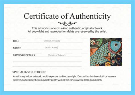 Certificates Of Authenticity For Artists Artsy Shark Helping Artists Build Business