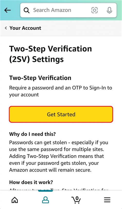 How To Turn On Or Off FA On Amazon