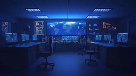 Cybersecurity Operations Center Monitoring And Detection Of Cyber Threats In Real Time Stock