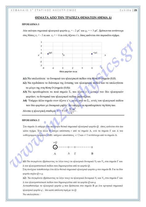 ΘΕΜΑΤΑ ΑΠΟ ΤΗΝ ΤΡΑΠΕΖΑ Ι Ε Π ΣΤΑΤΙΚΟΣ ΗΛΕΚΤΡΙΣΜΟΣ Β ΛΥΚΕΙΟΥ ΦΥΣΙΚΗ Γ Π Calameo Downloader