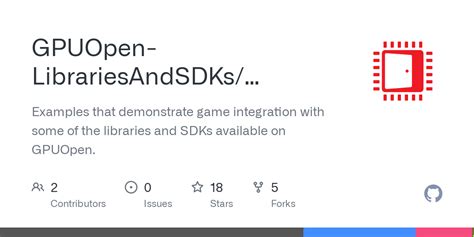 Github Gpuopen Librariesandsdks Unityintegrations Examples That Demonstrate Game Integration