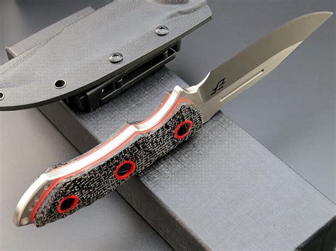 Ef139 Fixed Blade Knife 154cm Steel Blade Micarta Handle Full Tang