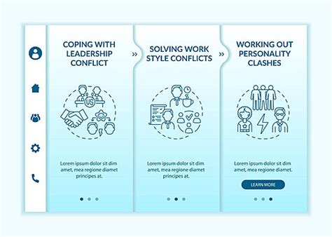 Dealing With Conflicts Yellow Brochure Template Skill Leaflet Article Vector Skill Leaflet