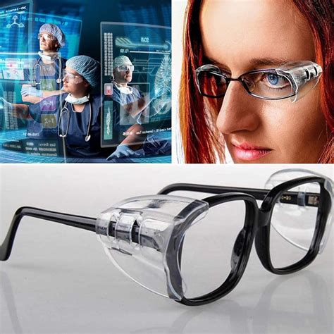 With Safety Glasses Side Shields Traditional Safety Glasses Red