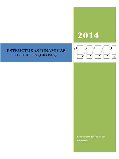 Tema2 Estructurasdinc3a1micasdatoslistas 2014 Pdf Puntero Programación De Computadora