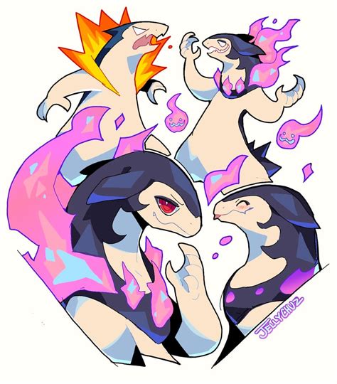 Typhlosion And Hisuian Typhlosion Pokemon Drawn By Jellychuz Danbooru