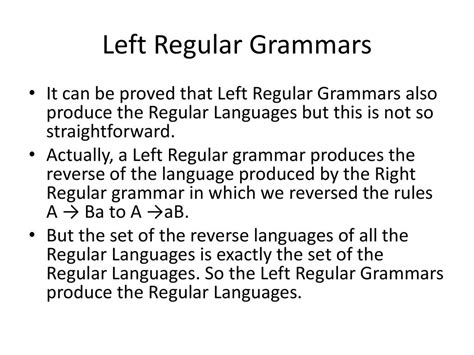 Regular Grammars Ppt Download