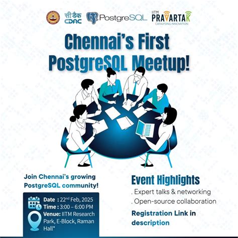 Postgresql Chennaitech Opensource Techmeetup Database ‍iitm Pravartak Technologies