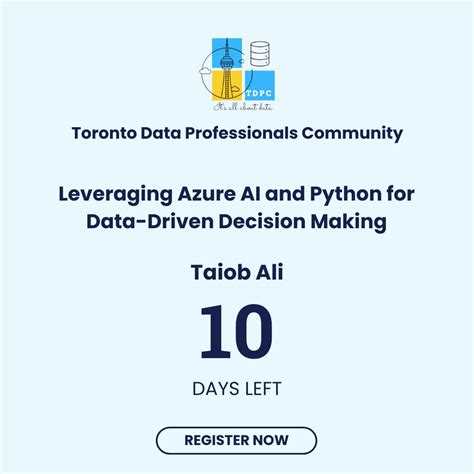Toronto Data Professionals Community On Linkedin Azureai Python