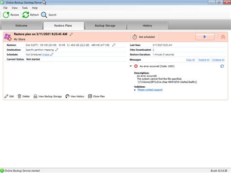 Image Based Backup Restore With Distinct Partition Structure