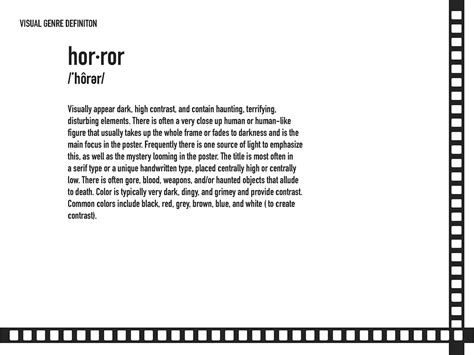 Genre Shift Movie Poster Making Meaning On Behance